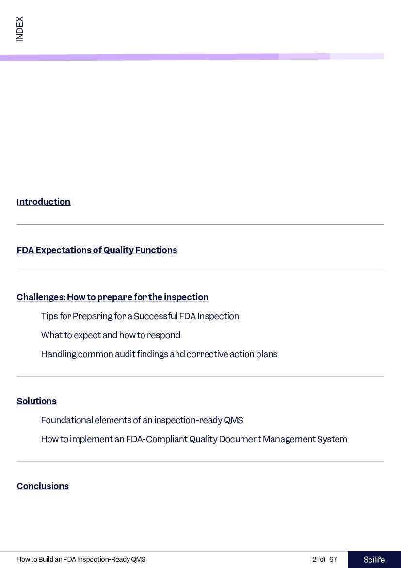 How to Build an FDA Inspection-Ready QMS - Handbook