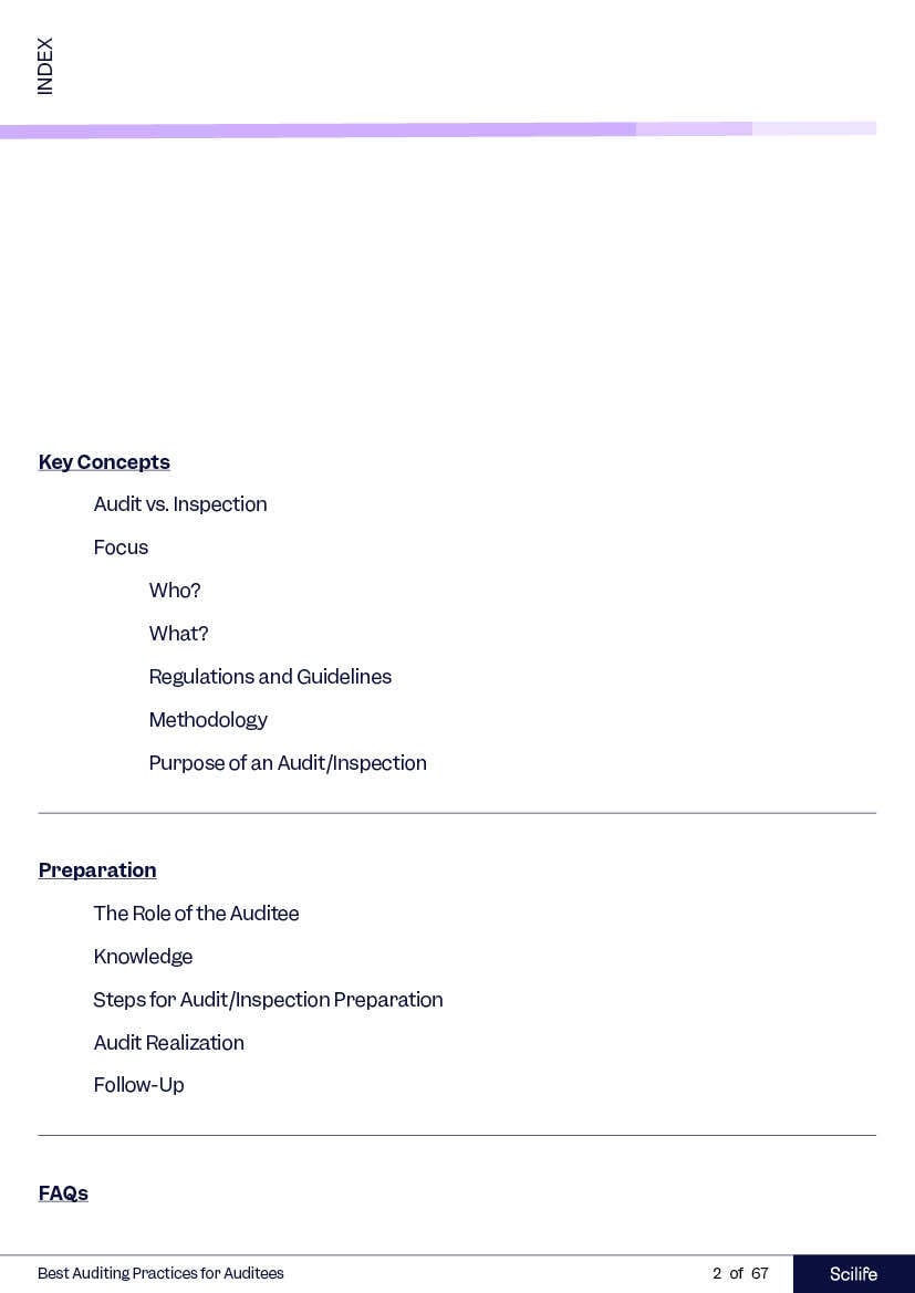 Best Auditing Practices for Auditees in the Life Sciences - Handbook